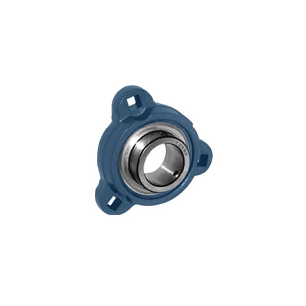 Tritan 3 Bolt Ductile Flng Unit, Insrt, Set Scrw, 1.25-in. Bore, 3.9370-in. BH to BH Cntr , 122 ...